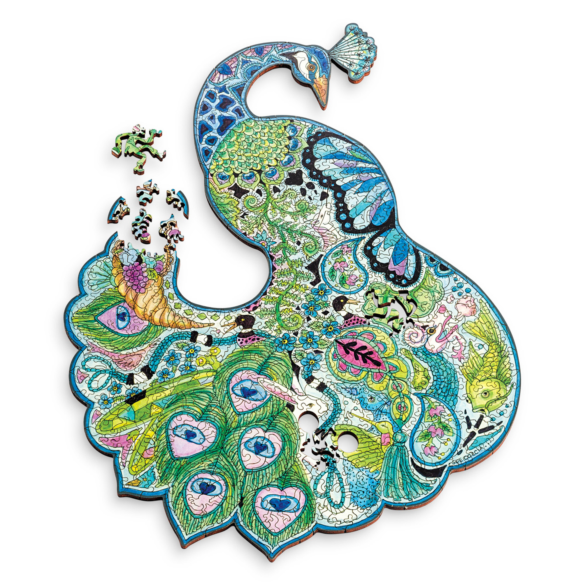 Peacock Puzzle Gumps