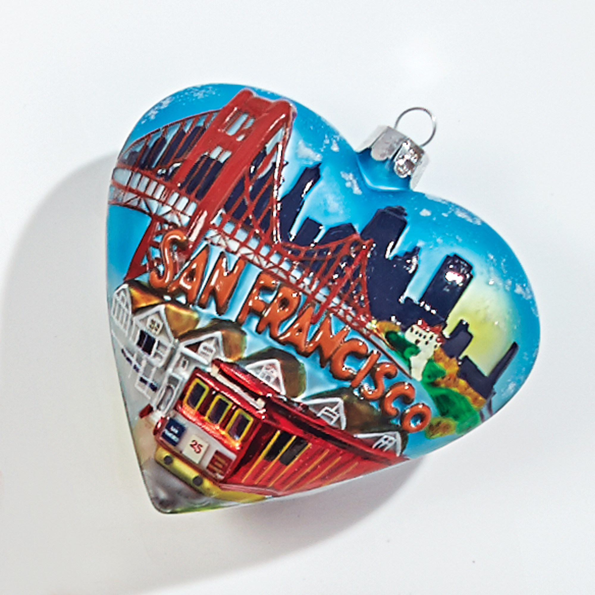 San Francisco Heart Christmas Ornament Gumps