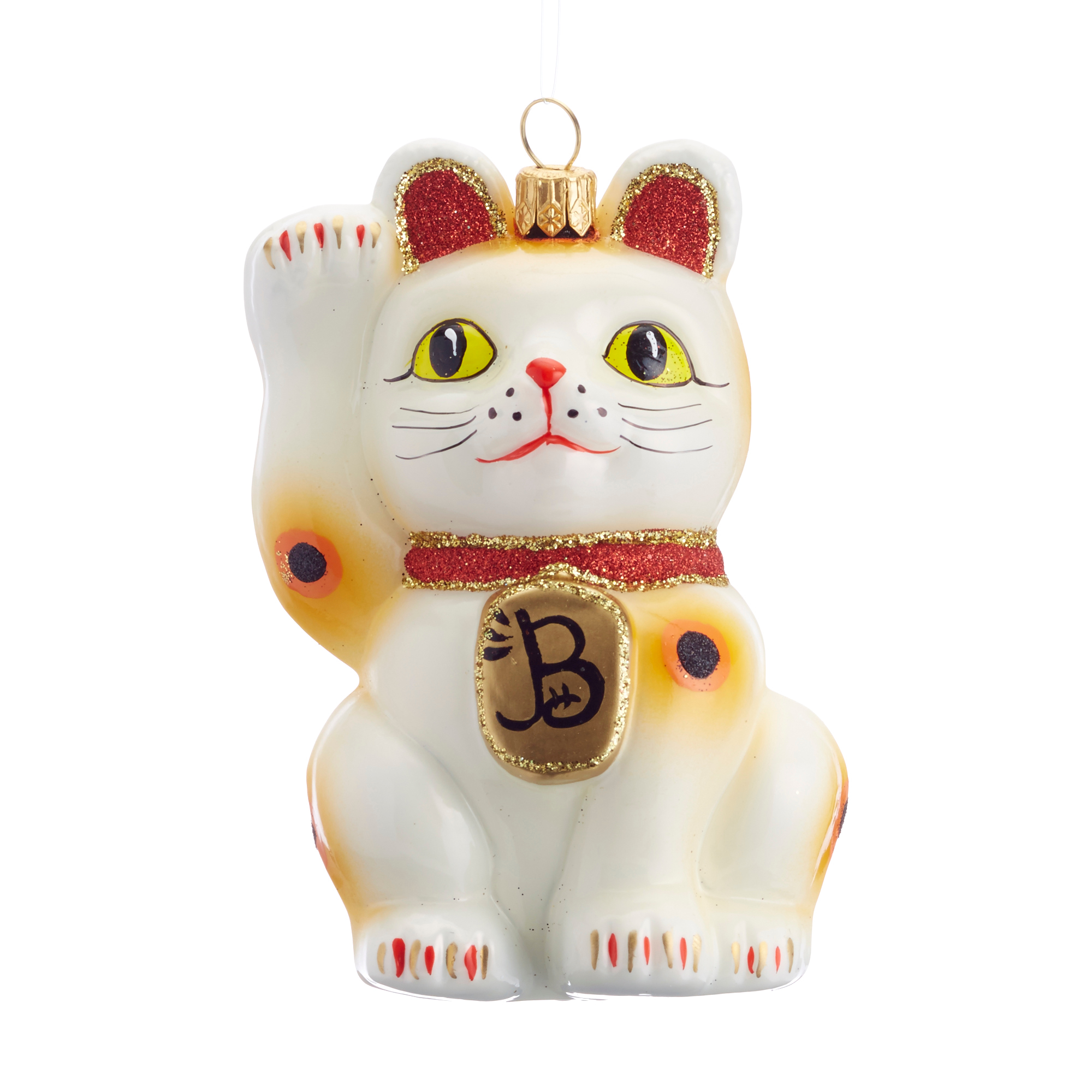 Beckoning Cat Christmas Ornament Gumps
