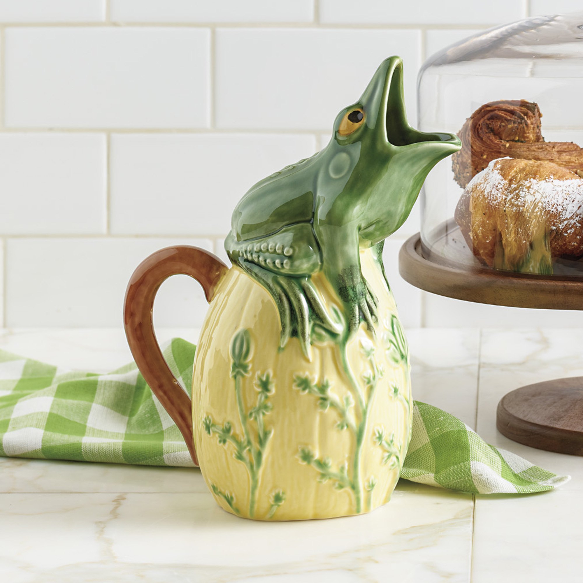 Bordallo Pinheiro Frog Pitcher | Gump's