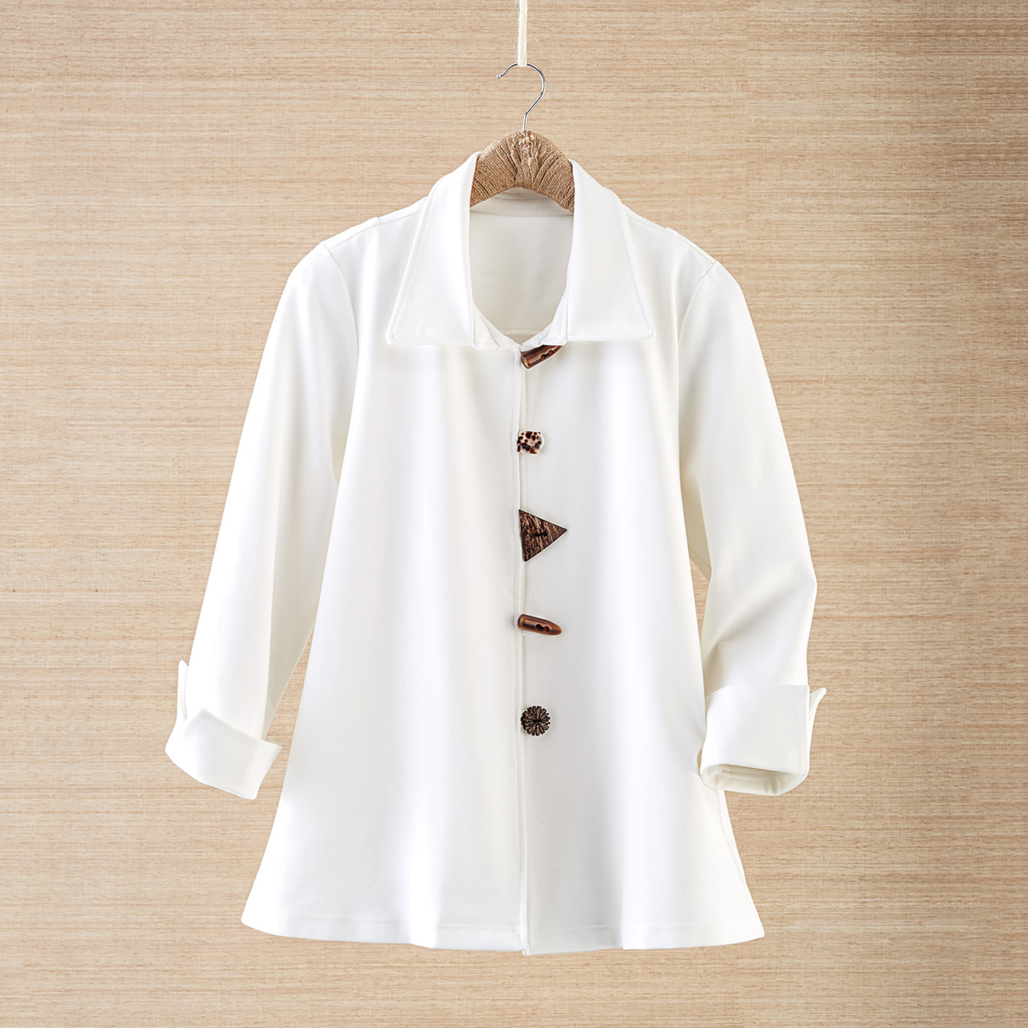 Knit Cream Jacket | Gump's